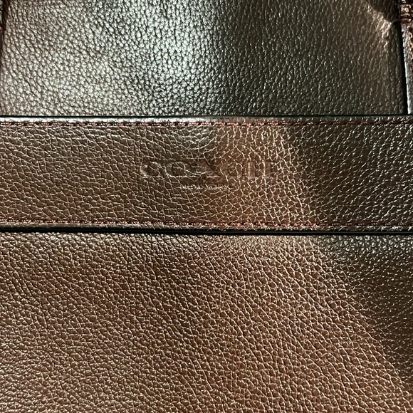 Coach | Bags | Coach Hamilton Brown Pebble Leather Commuter Laptop ...